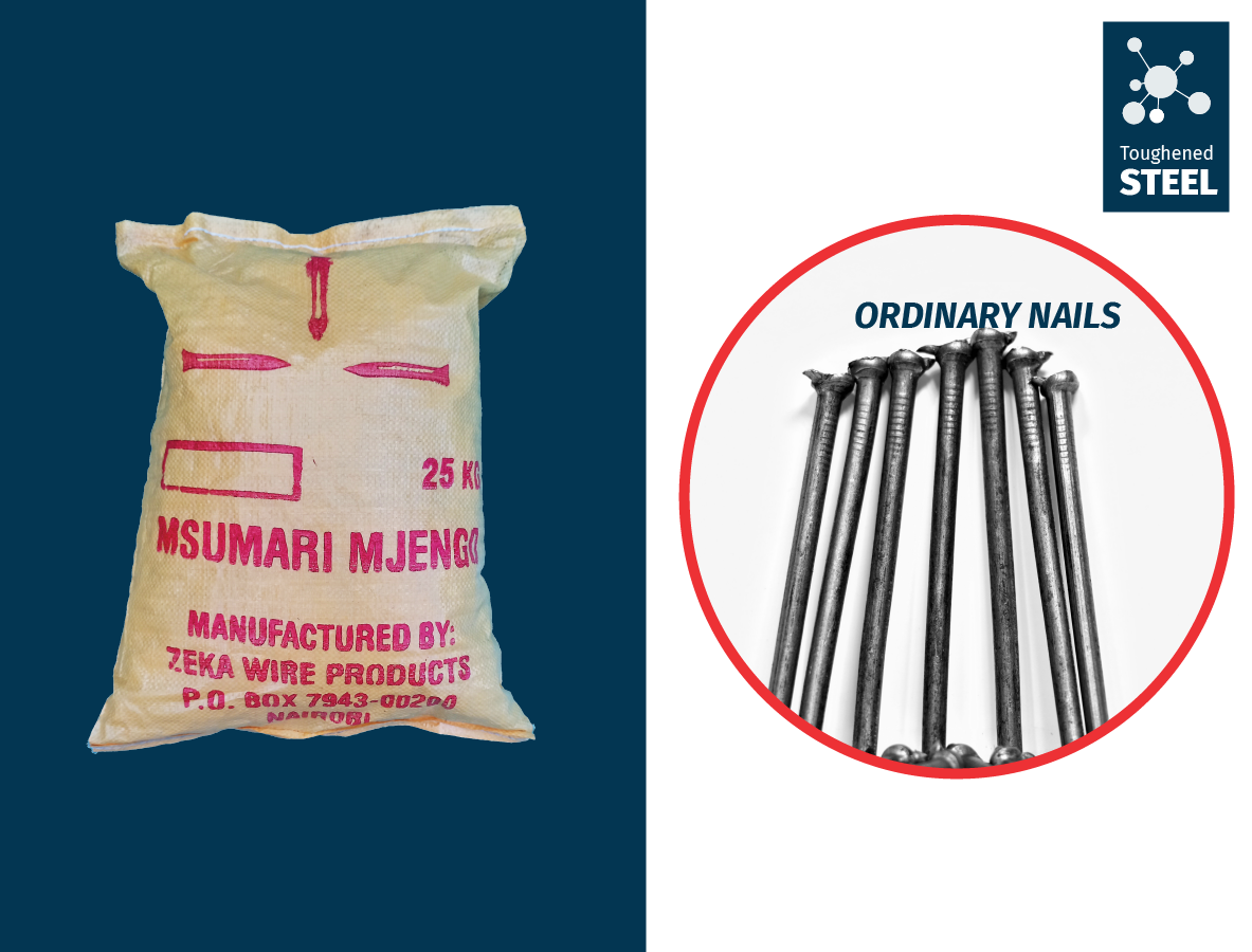Ordinary nails 4 inch 50Kgs - Zeka