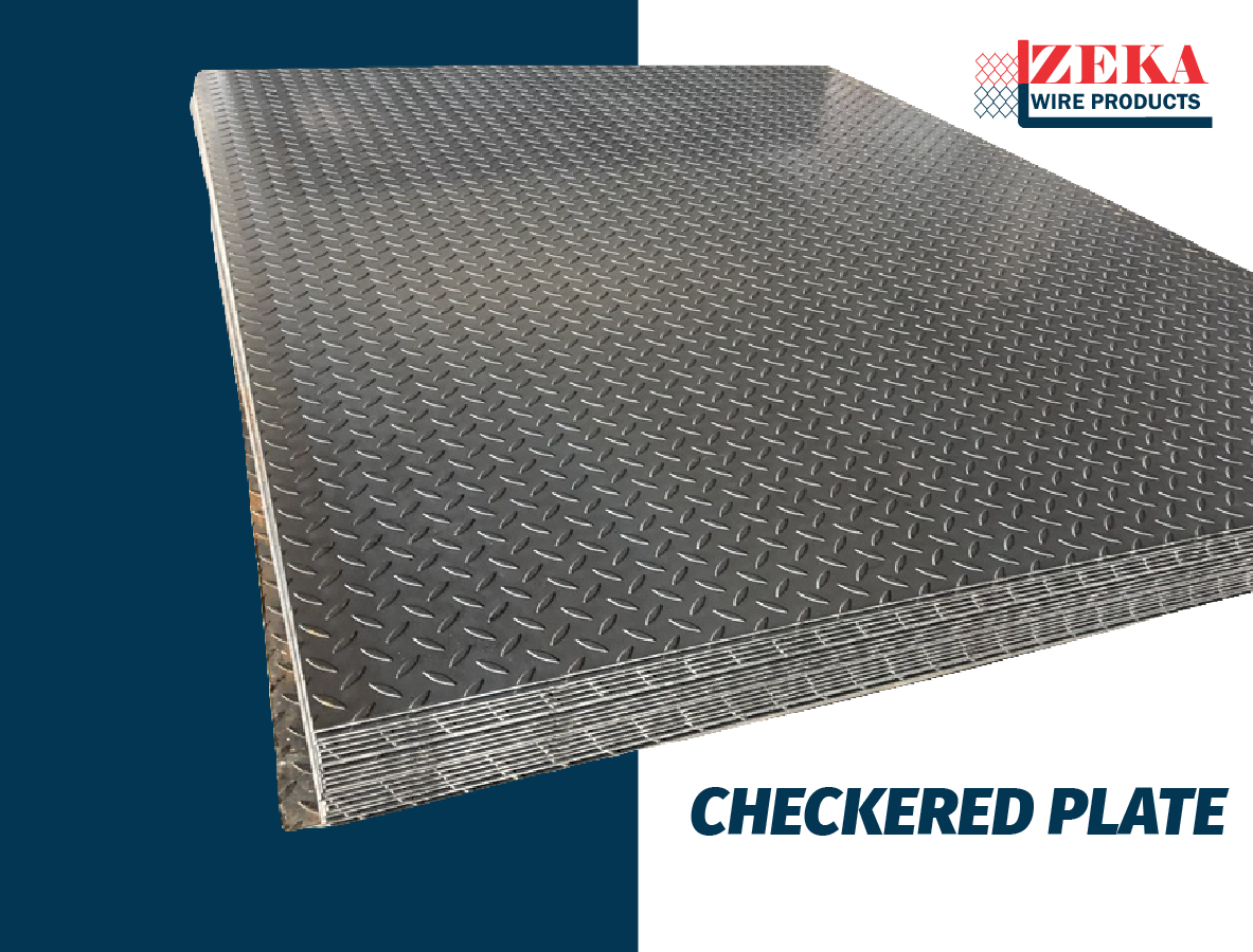 Checked mild steel plate - Zeka